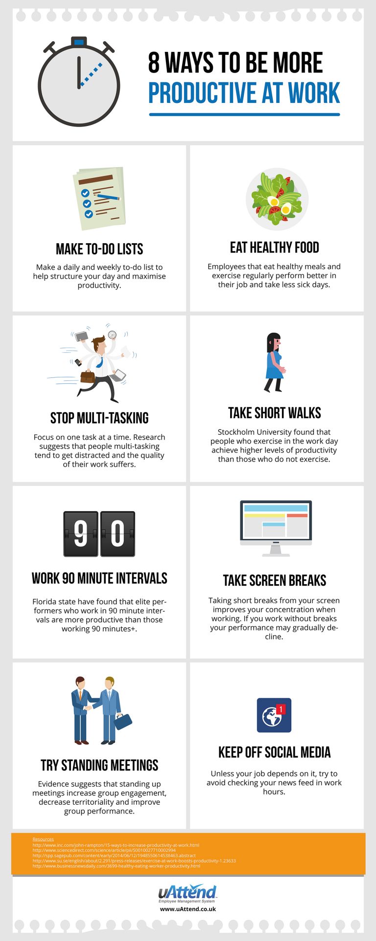8 Ways to Be More Productive At Work